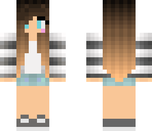 Cute Girl Blushing | Minecraft Skin