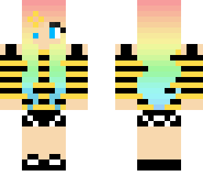 cute bee girl | Minecraft Skin
