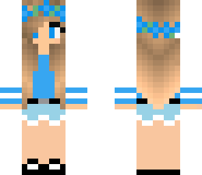 Blue flower girl | Minecraft Skin