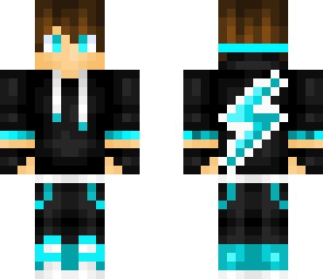 blue lightning boy | Minecraft Skin