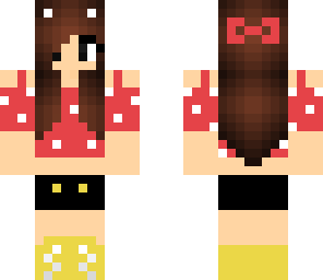 minnie mouse girl cute awesome bow | Minecraft Skins