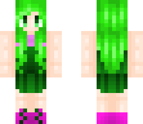 Inside Out Disgust Inspired Girl | Minecraft Skin
