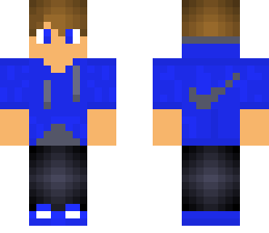 blue nike boy | Minecraft Skin