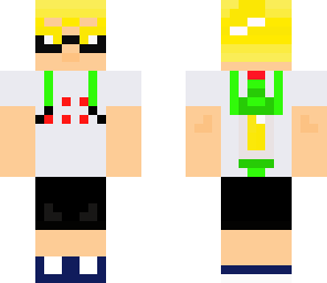 Splatoon Inkling Boy Yellow Variant | Minecraft Skin