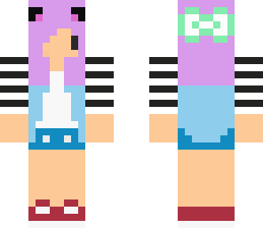 Colourful Chibi Girl | Minecraft Skin