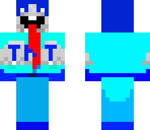 Blue Exploding TNT | Minecraft Skin