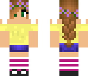 Cute girl w Braid | Minecraft Skin