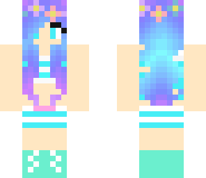 Purple Ombre Girl In Bikini Minecraft Skin