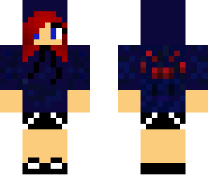 Cute Cave spider girl | Minecraft Skin