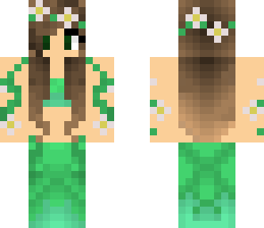 Mermaid Girl Minecraft Skin