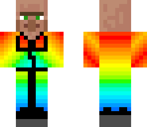 rainbow villager | Minecraft Skin