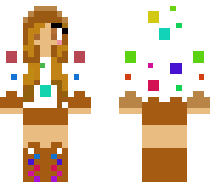 birthday cake girl | Minecraft Skin