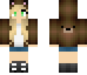 Cute Bear Girl | Minecraft Skin
