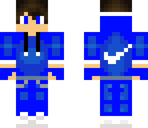 blue nike boy | Minecraft Skin