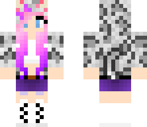 snow leopard girl | Minecraft Skins