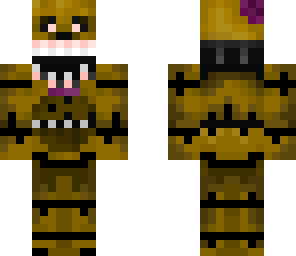 Best nightmare fredbear | Minecraft Skin
