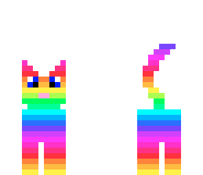 rainbow cat skin | Minecraft Skin