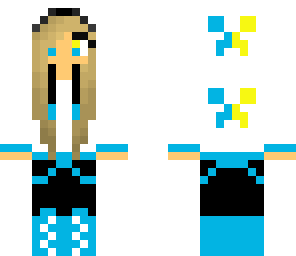 gold diamond dj girl | Minecraft Skin