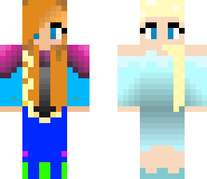 Anna and Elsa | Minecraft Skin