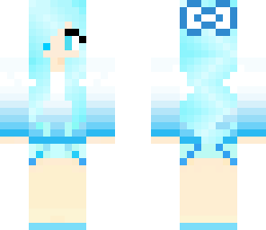 Cute Blue girl | Minecraft Skin