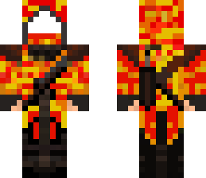 Fire Ninja Template | Minecraft Skin