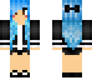 Blue Hair LDShadowLady | Minecraft Skin