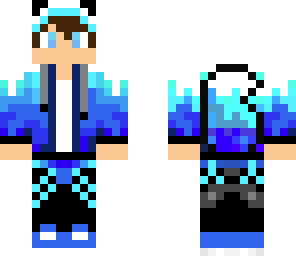 fire fox boy blu | Minecraft Skin
