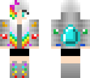 Rainbow Diamond | Minecraft Skin