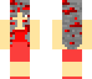 Redstone Ore Girl | Minecraft Skin