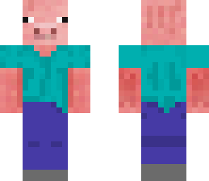 Steve suited pig | Minecraft Skin