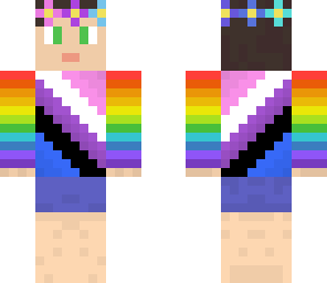 genderfluid flag | Minecraft Skin