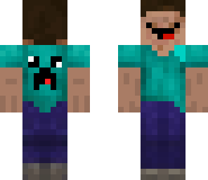 Backward Steve Minecraft Skins
