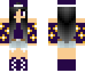 Cute ravens Football Team Girl | Minecraft Skin