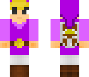 Purple toon link | Minecraft Skin