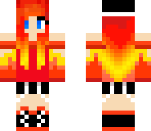 Fiery Girl | Minecraft Skin