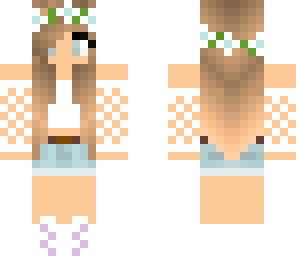 White Lace Girl | Minecraft Skin