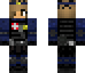 Police Girl Haired | Minecraft Skin