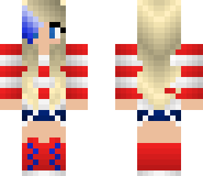 Patriotic Girl | Minecraft Skin