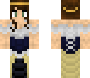 midevil girl updo | Minecraft Skin