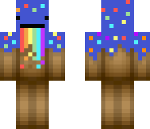 Rainbow derpy cake | Minecraft Skin
