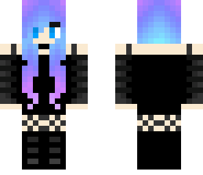 Emo edit with messy hair | Minecraft Skin