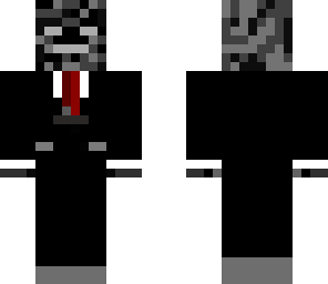 wither skeleton in a suit | Minecraft Skins