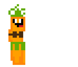 Hawwian Hula Dancer Carrot | Minecraft Skin