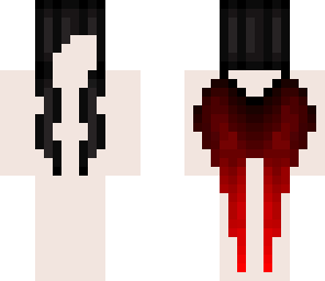Gothic devil vampire girl base | Minecraft Skin