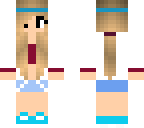Cheerleader with ponytail | Minecraft Skin