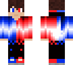 Red and blue light boy | Minecraft Skin