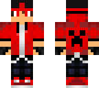 Red Creeper Boy | Minecraft Skin