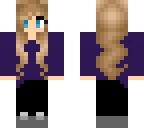 Simple Long Hair Girl | Minecraft Skin