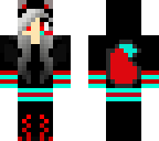 Dark Ice Wolf Girl | Minecraft Skin