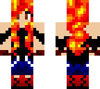 Lava girl | Minecraft Skin